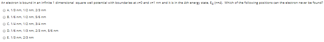 Solved An Electron Is Bound In An Infinite 1 Dimensional