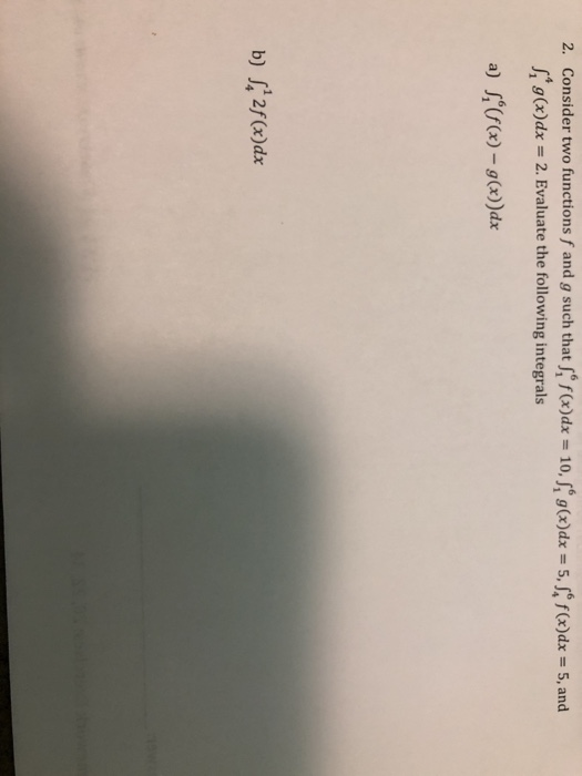 Solved Consider two functions fand g such | Chegg.com