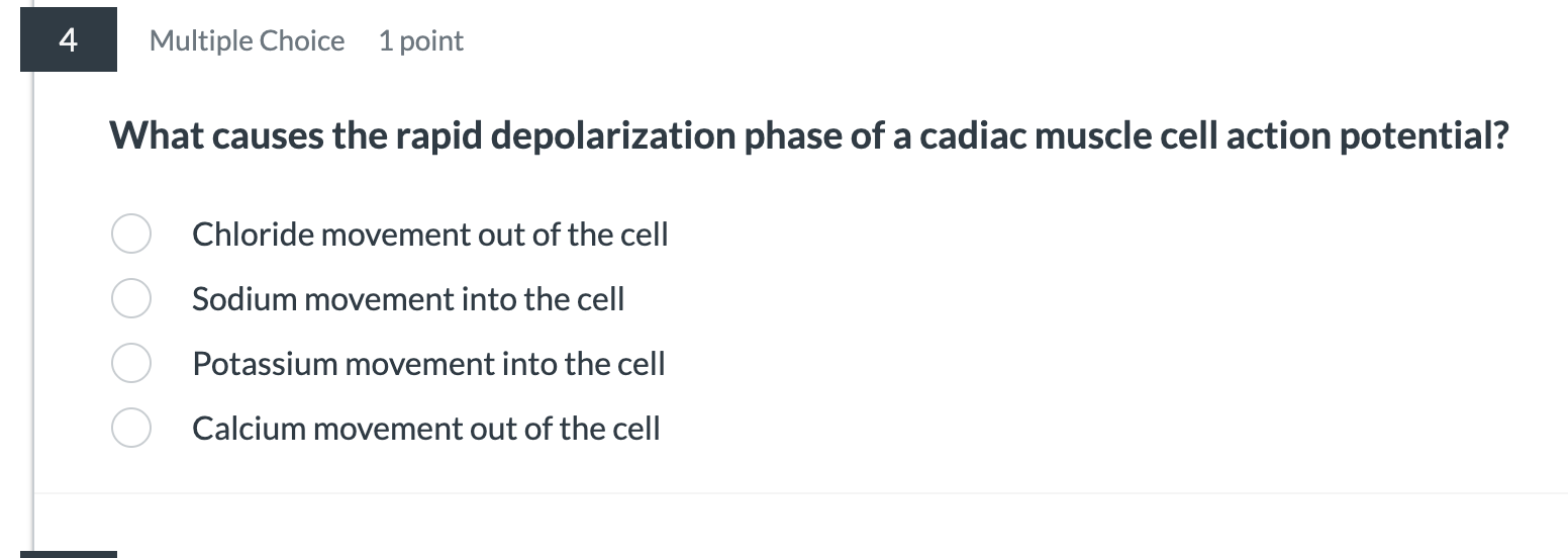 Solved What causes the rapid depolarization phase of a | Chegg.com
