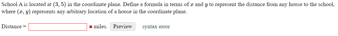 Solved School A Is Located At 3 5 In The Coordinate Plane Chegg solved-school-a-is-located-at-3-5-in-the-coordinate-plane-chegg