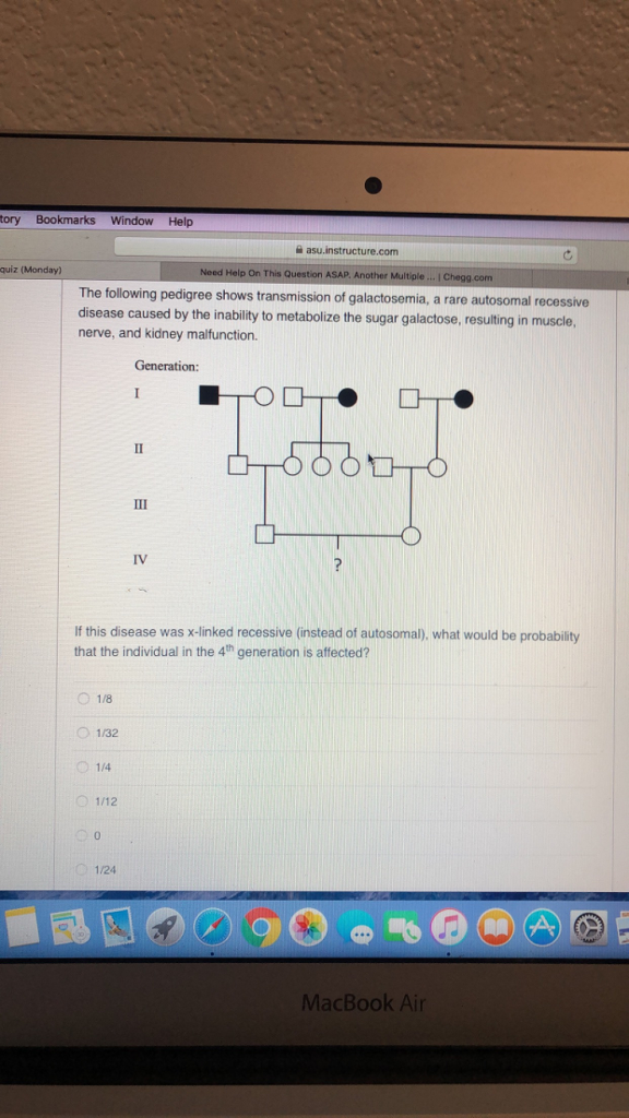 Solved tory Bookmarks Window Help asu.instructure.com The | Chegg.com