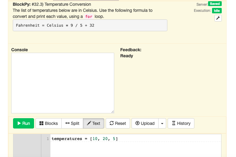 #32.5) For with Function Saved BlockPy: #32.1) Hello | Chegg.com