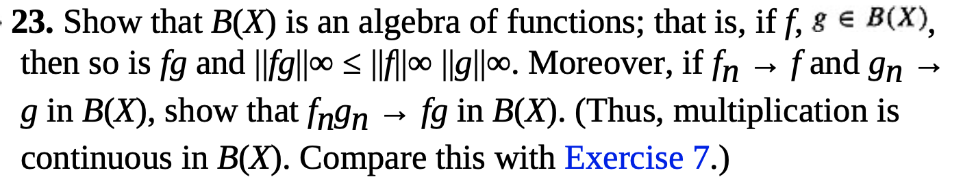 Solved - 7. Let (fn) and (8n) be real-valued functions on a | Chegg.com