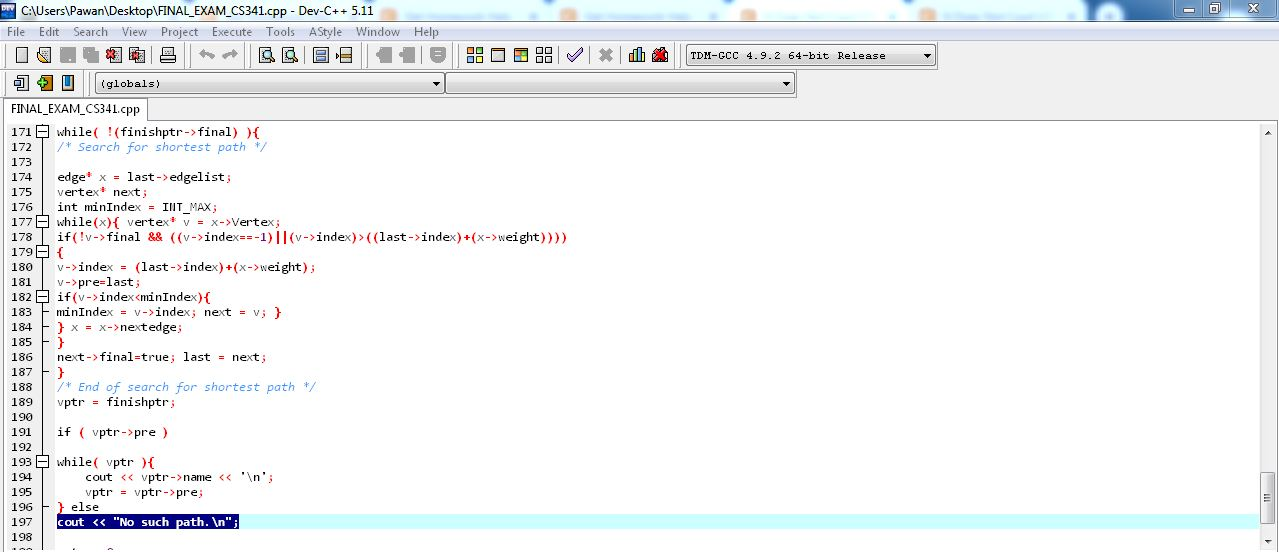 Solved It does not cout