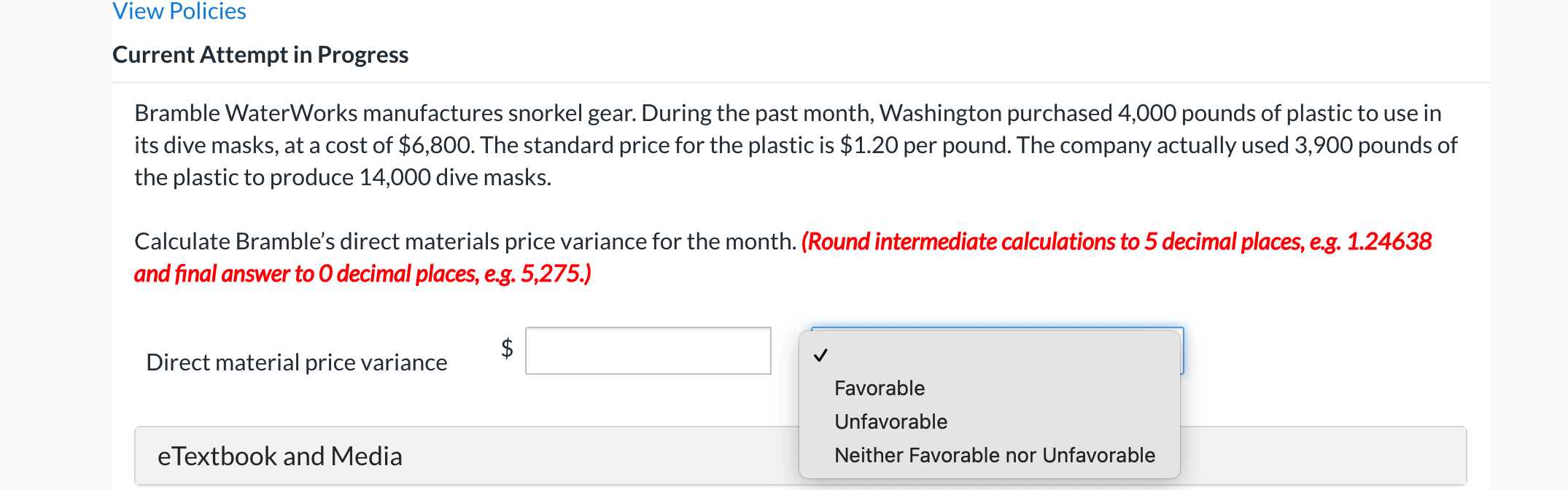 Solved View Policies Current Attempt in Progress Bramble | Chegg.com