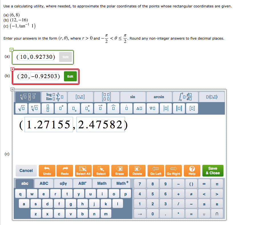 Solved Use a calculating utility, where needed, to | Chegg.com