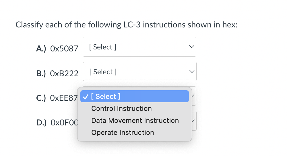 Solved Table of LC-3 Instructions: Notes: 1. BASE, SRC, | Chegg.com
