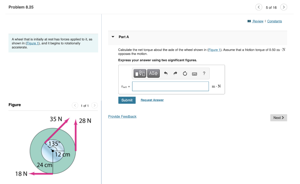 Solved A wheel that is initially at rest has forces applied | Chegg.com