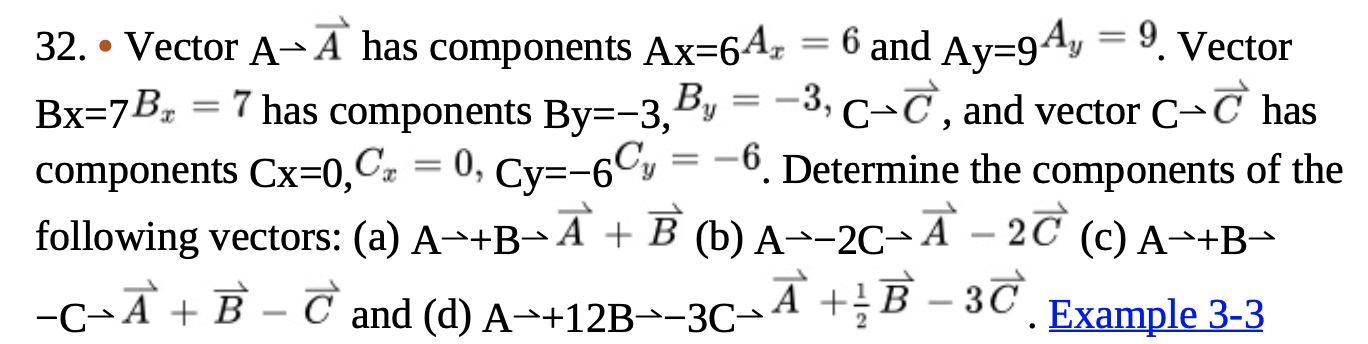 Solved 32. • Vector has components Ax=6 and Ay=9 . and | Chegg.com