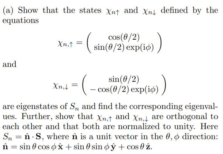 Solved (a) Show that the states Xnt and Xnt defined by the | Chegg.com