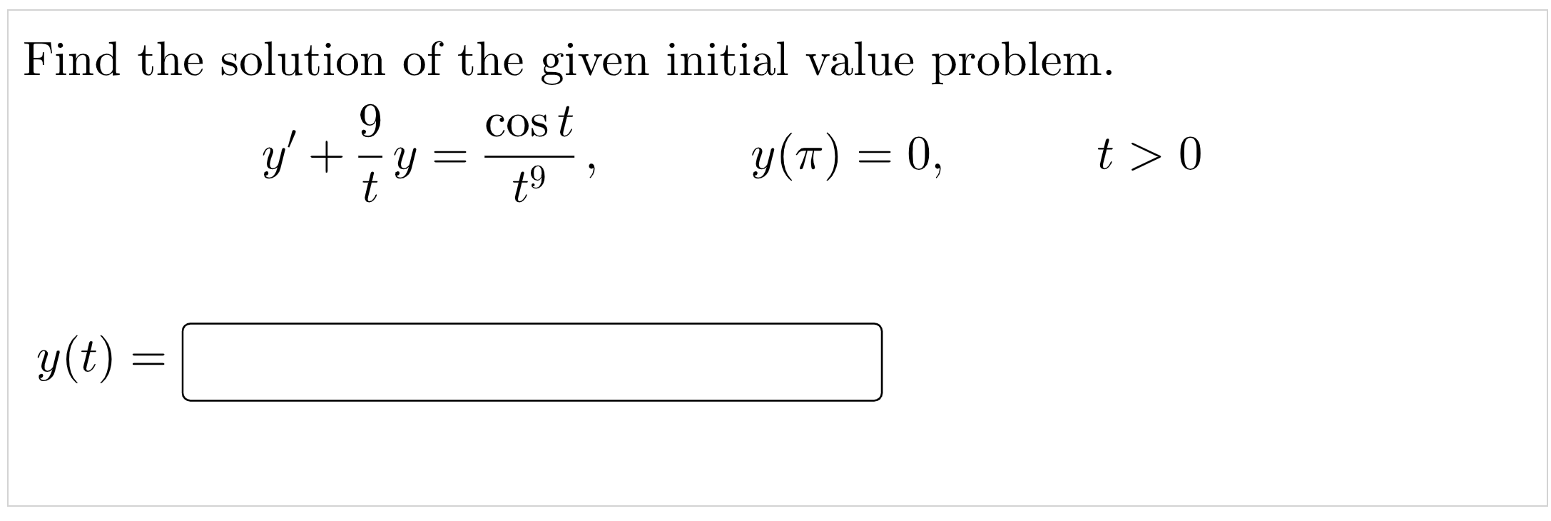 [Solved]: Find the solution of the given initial value pro
