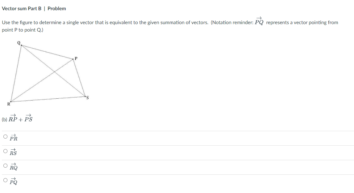 Solved Use the figure to determine a single vector that is | Chegg.com