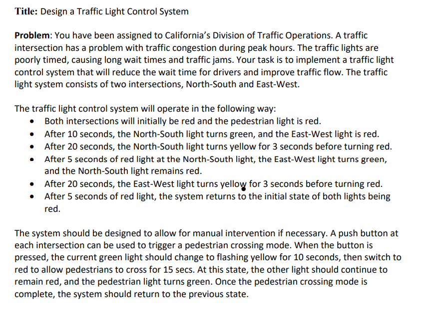 Solved Problem: You have been assigned to California's | Chegg.com