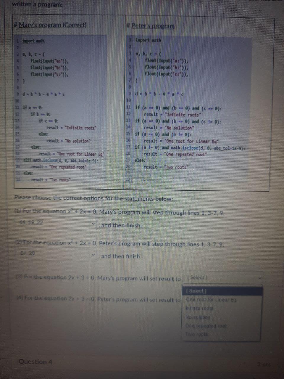 Solved written a program: # Many's program (Correct) # | Chegg.com