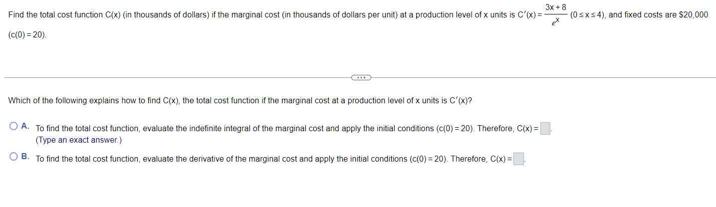 Solved Find the total cost function C(x) (in thousands of | Chegg.com