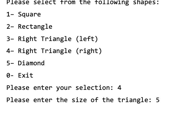 Solved Objective: Practice using types of looping with | Chegg.com