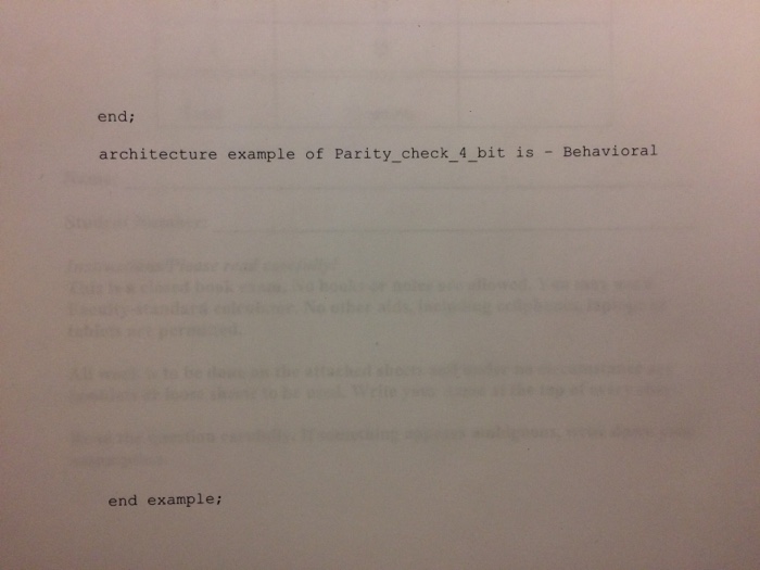 Solved uestion 5: VHDL for Sequential Circuits (15 points) | Chegg.com