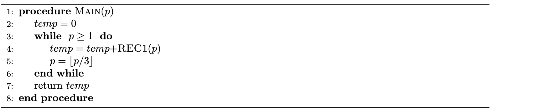 Solved Determine the output of the following procedure when | Chegg.com