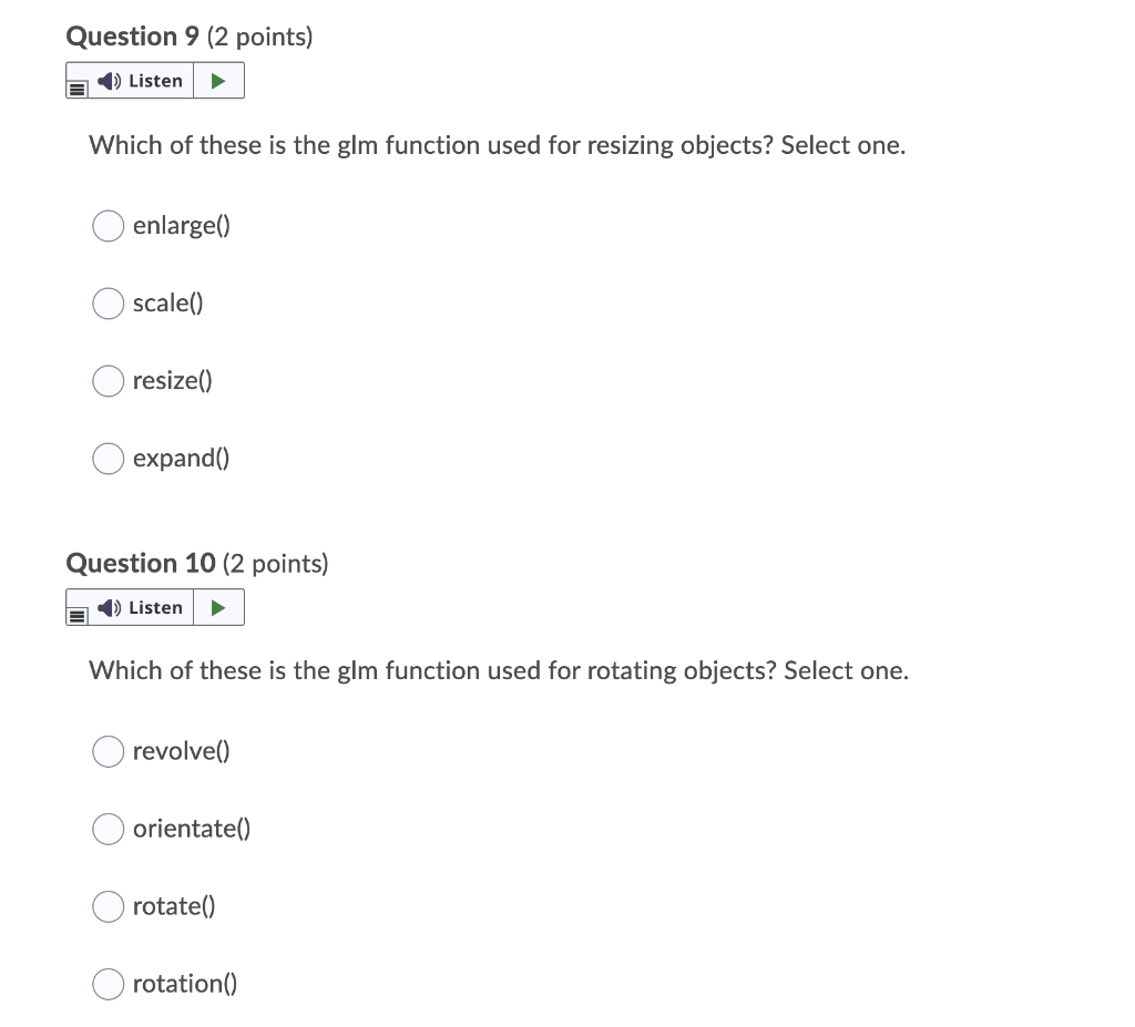 Solved Question 4 (2 points) () Listen Which matrix | Chegg.com