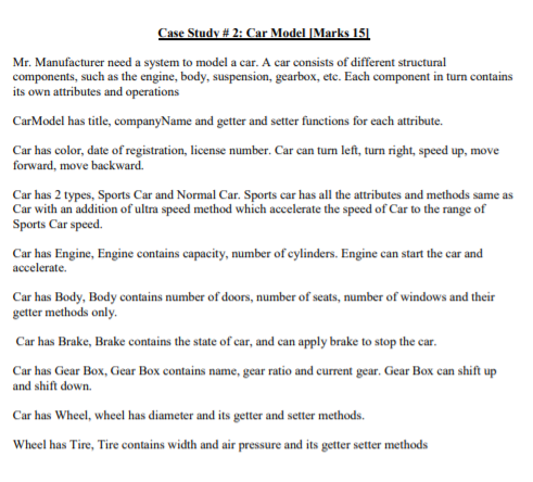 Solved Design Complete UML Class diagram on MS WORD! Need | Chegg.com