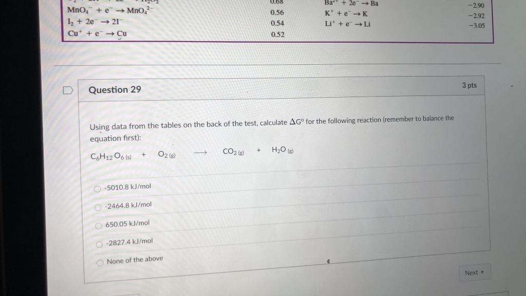 Mnog te → Mno, 12 + 2e → 21 Cut + e Cu 0.08 0.56 0.54 | Chegg.com