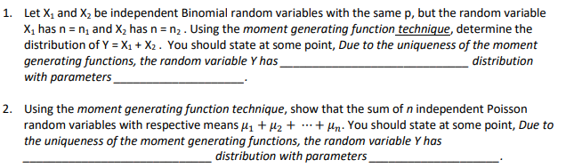 Solved Let X1 and X2 be independent Binomial random | Chegg.com