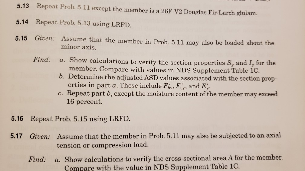 5.13 Repeat Prob. 5.11 except the member is a 26F-V2 | Chegg.com 5.13 Repeat Prob. 5.11 except the member is a 26F-V2 | Chegg.com