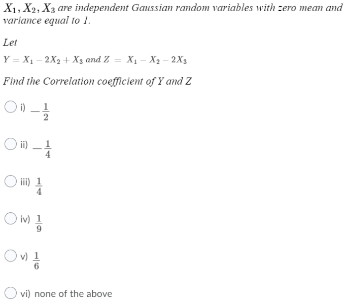 Solved X1, X2, X3 are independent Gaussian random variables | Chegg.com