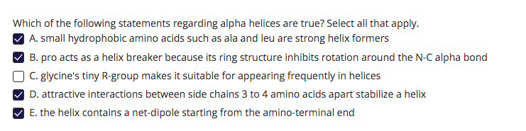 Solved Which of the following statements regarding alpha | Chegg.com