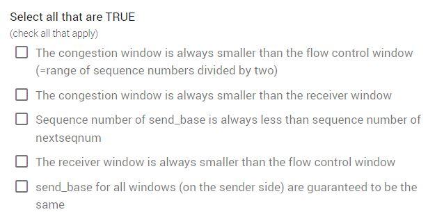 Solved Select all that are TRUE (check all that apply) The | Chegg.com