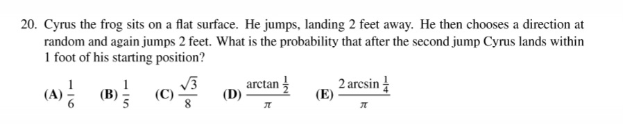 Solved Cyrus the frog sits on a flat surface. He jumps, | Chegg.com