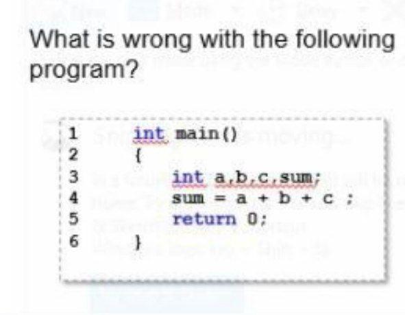 Solved What is wrong with the following program? 1 UN int | Chegg.com