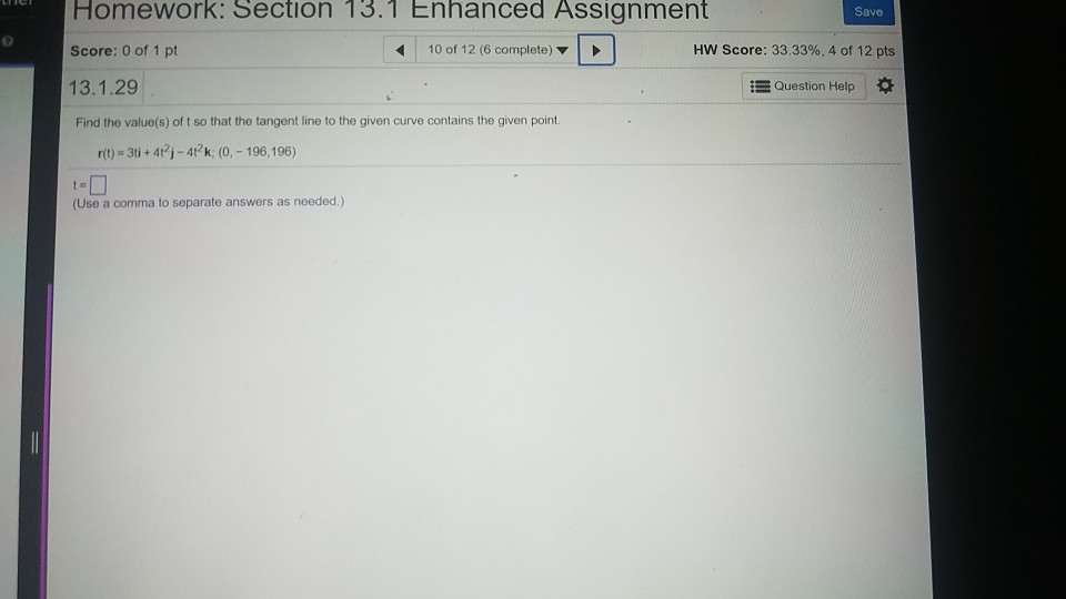 Solved Homework Section 13 1 Enhanced Assignment Score 0