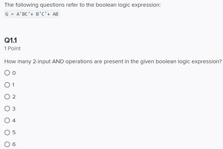 Solved The following questions refer to the boolean logic | Chegg.com