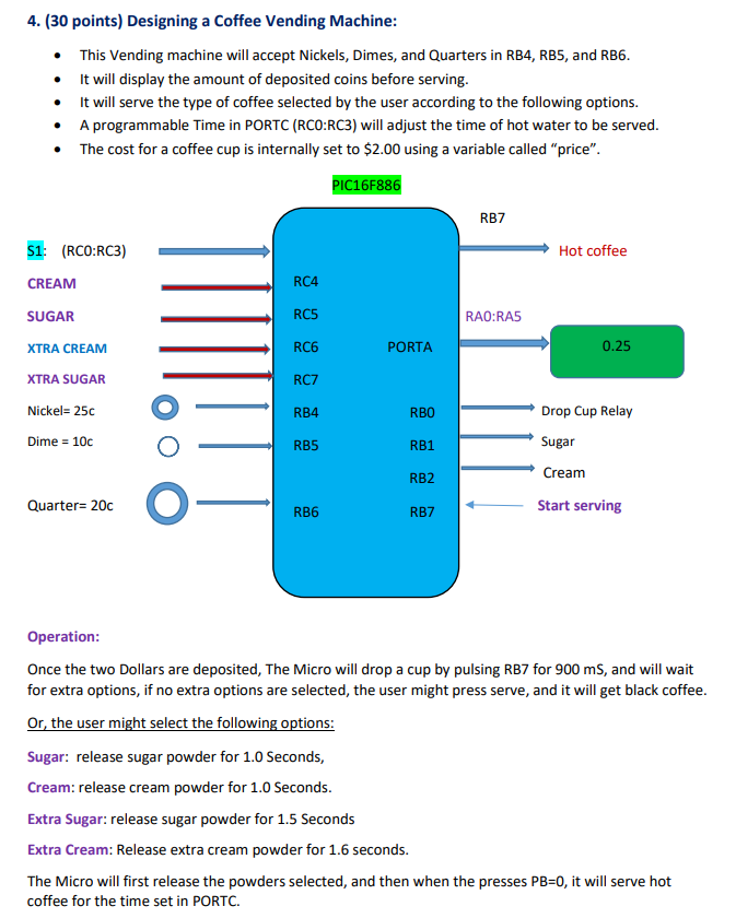 Assembly Language. Using PIC16F1619. I need help | Chegg.com