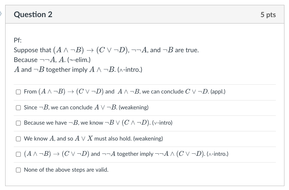 Solved Pf: Assume (P∧Q)→R,R, and ¬¬(Q∨S). Since (P∧Q)→R, we | Chegg.com