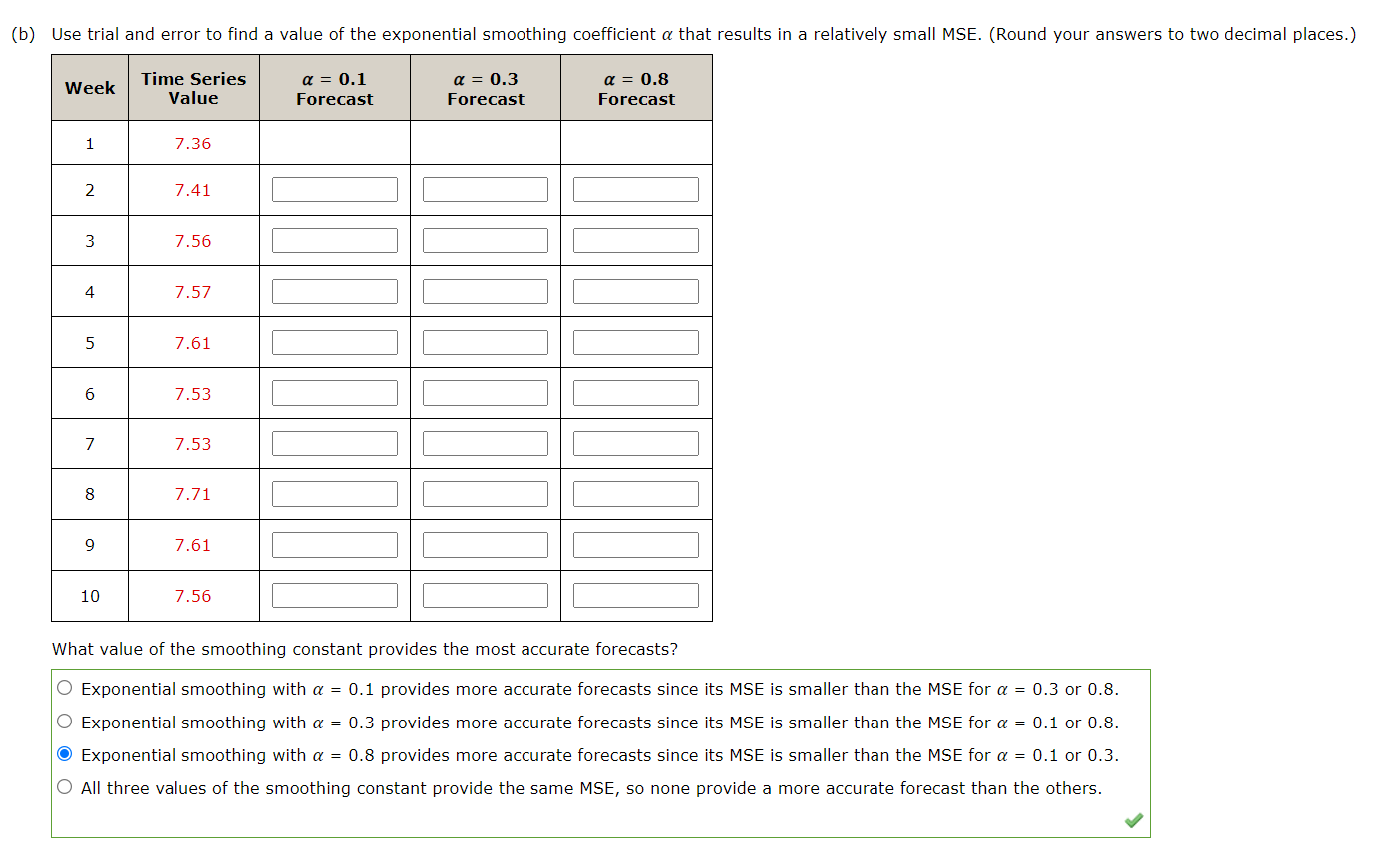 Solved (b) ﻿Use trial and error to find a value of the | Chegg.com