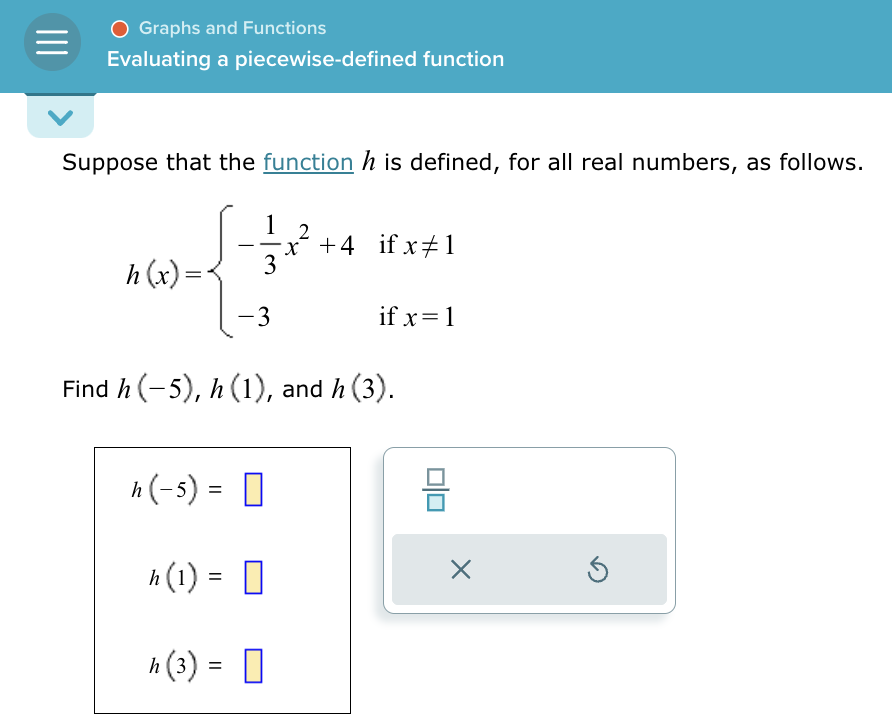 Solved Suppose that the function h ﻿is defined, for all real | Chegg.com