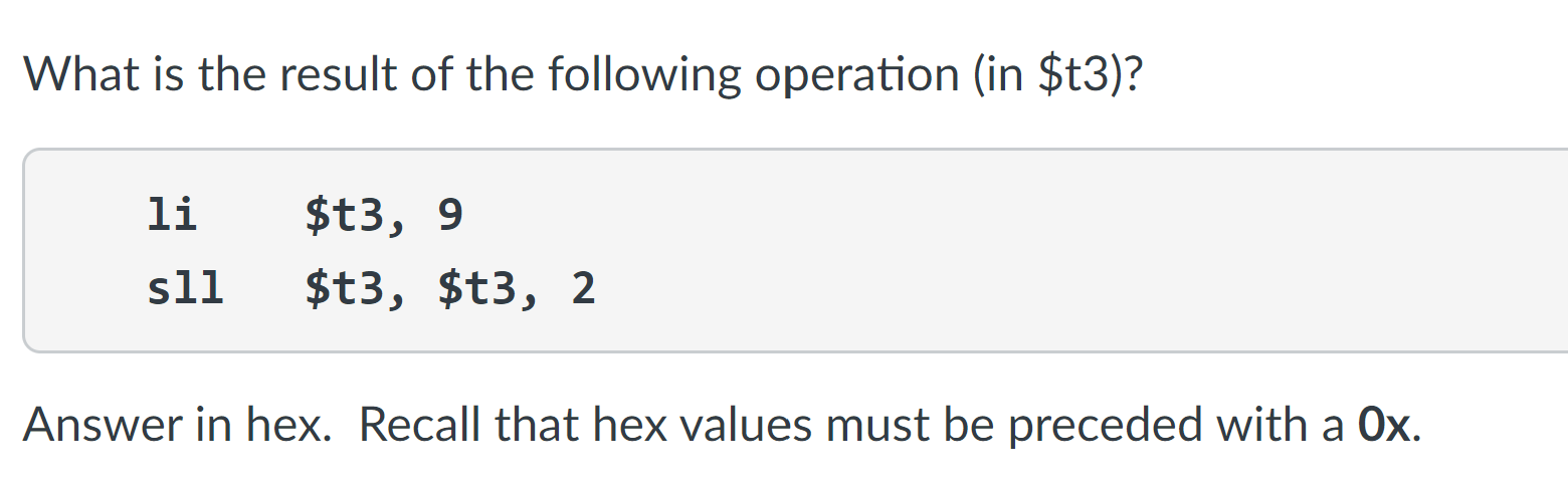 Solved What Is The Result Of The Following Operation (in 
