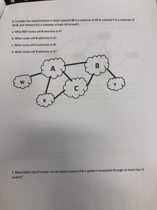 Solved 6. Consider the network below in which network W is a | Chegg.com