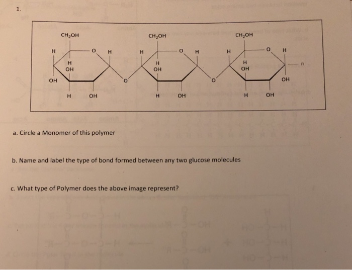Solved 1. CH2OH CH2OH CH2OH он он он он он он он OH он нон H | Chegg.com