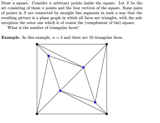 Solved Draw a square. Consider n arbitrary points inside the | Chegg.com