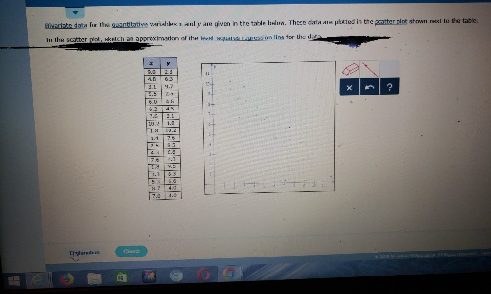 Solved Bivariate Data For The Quantitative Variables X And Y 9560