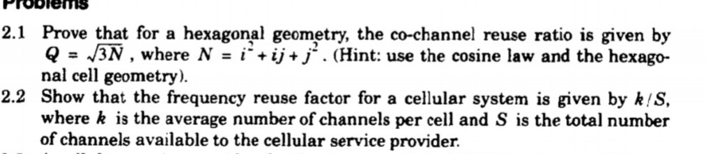 Solved 2.1 Prove that for a hexagonal geometry, the | Chegg.com