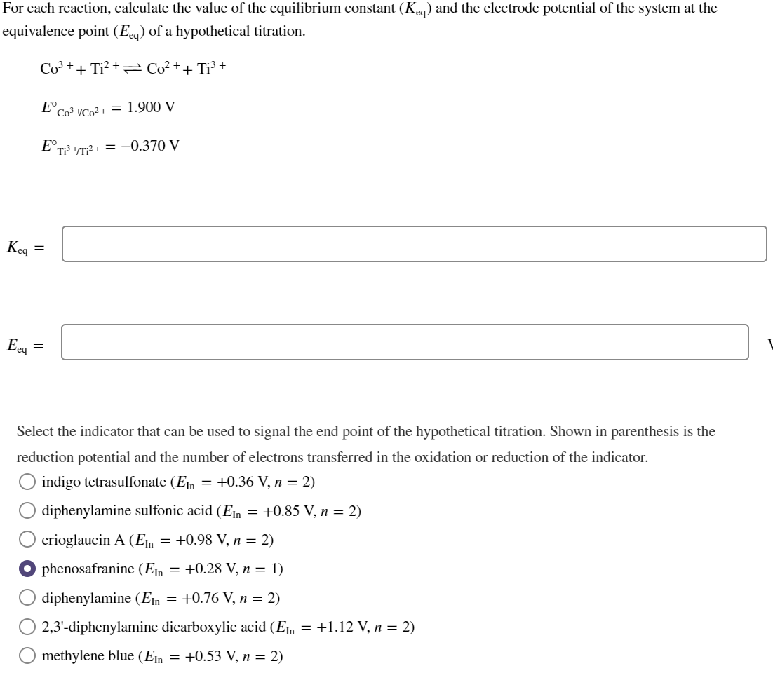 Solved For each reaction, calculate the value of the | Chegg.com
