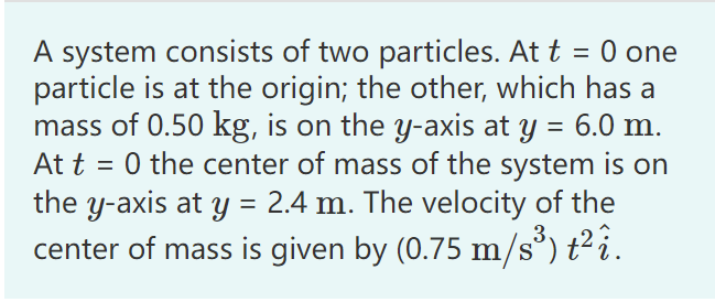 Solved a). Find the total mass of the system. b).Find the | Chegg.com