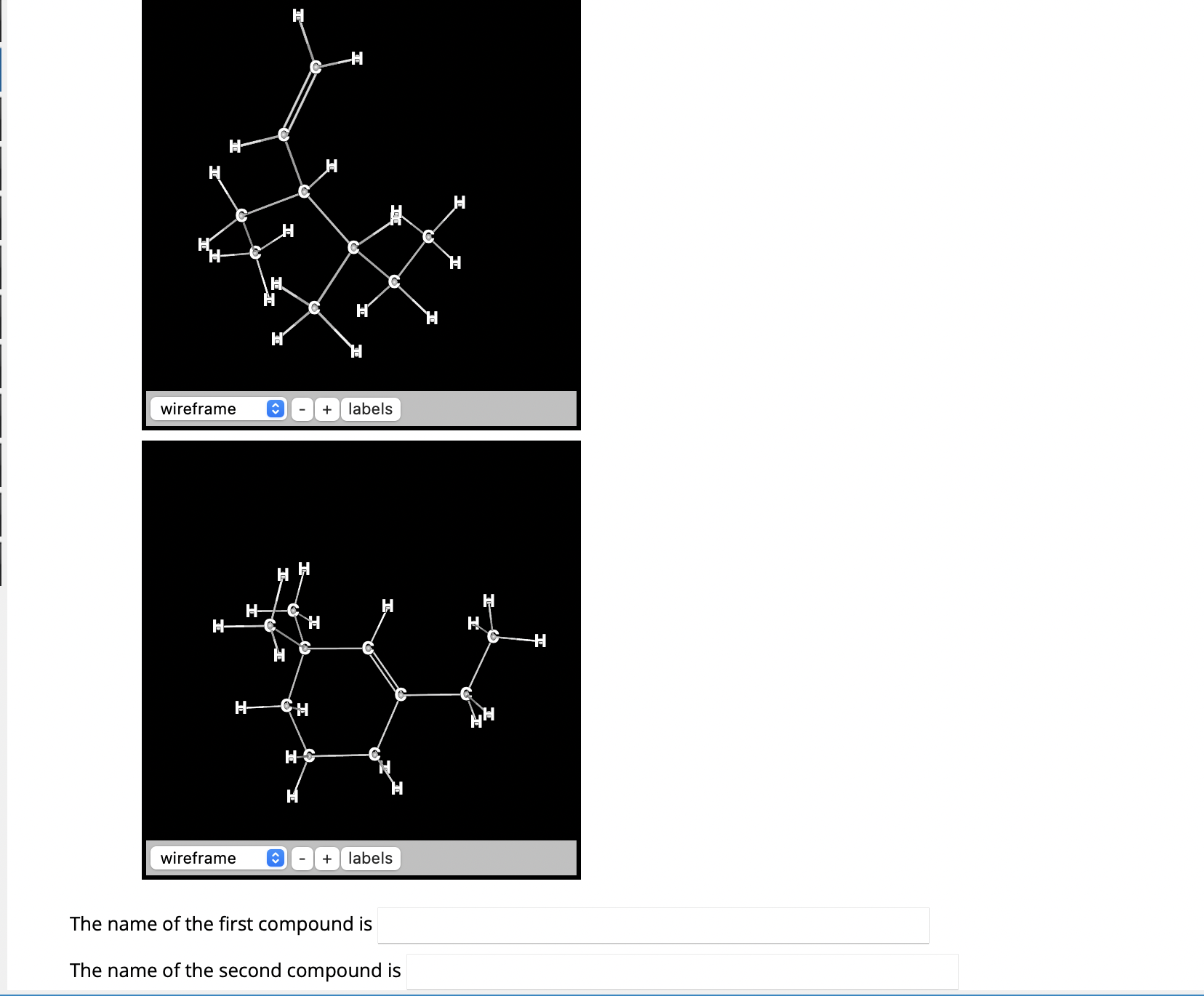 Solved Name the alkenes below.The name of the first compound | Chegg.com