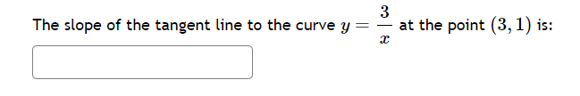 Solved The slope of the tangent line to the curve y=x3 at | Chegg.com