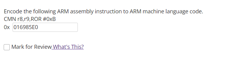 Solved Decode the following ARM machine language code to ARM | Chegg.com