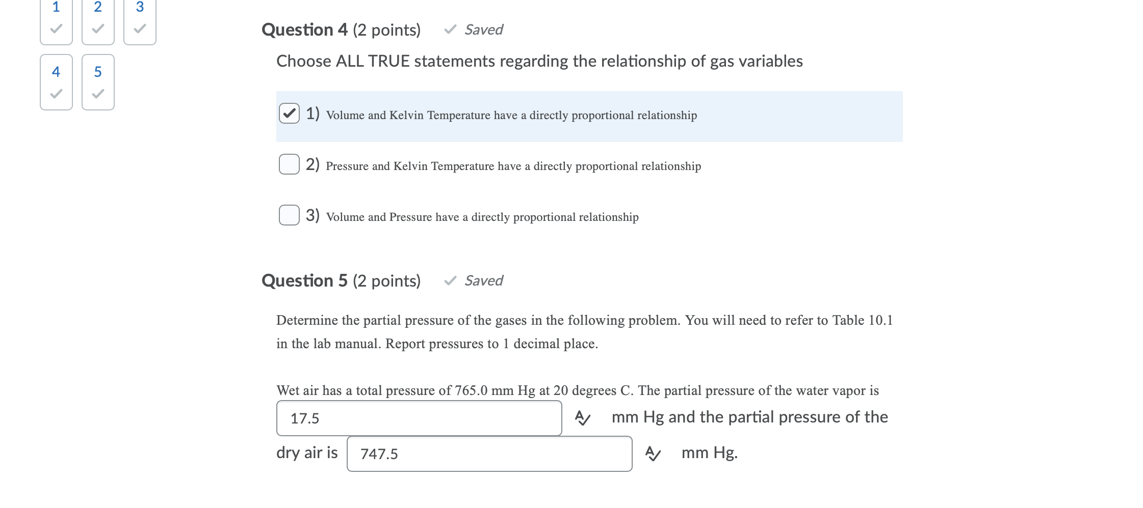 Solved Page 1: Question 1 (2 points) Saved 1 2 3 Convert the | Chegg.com